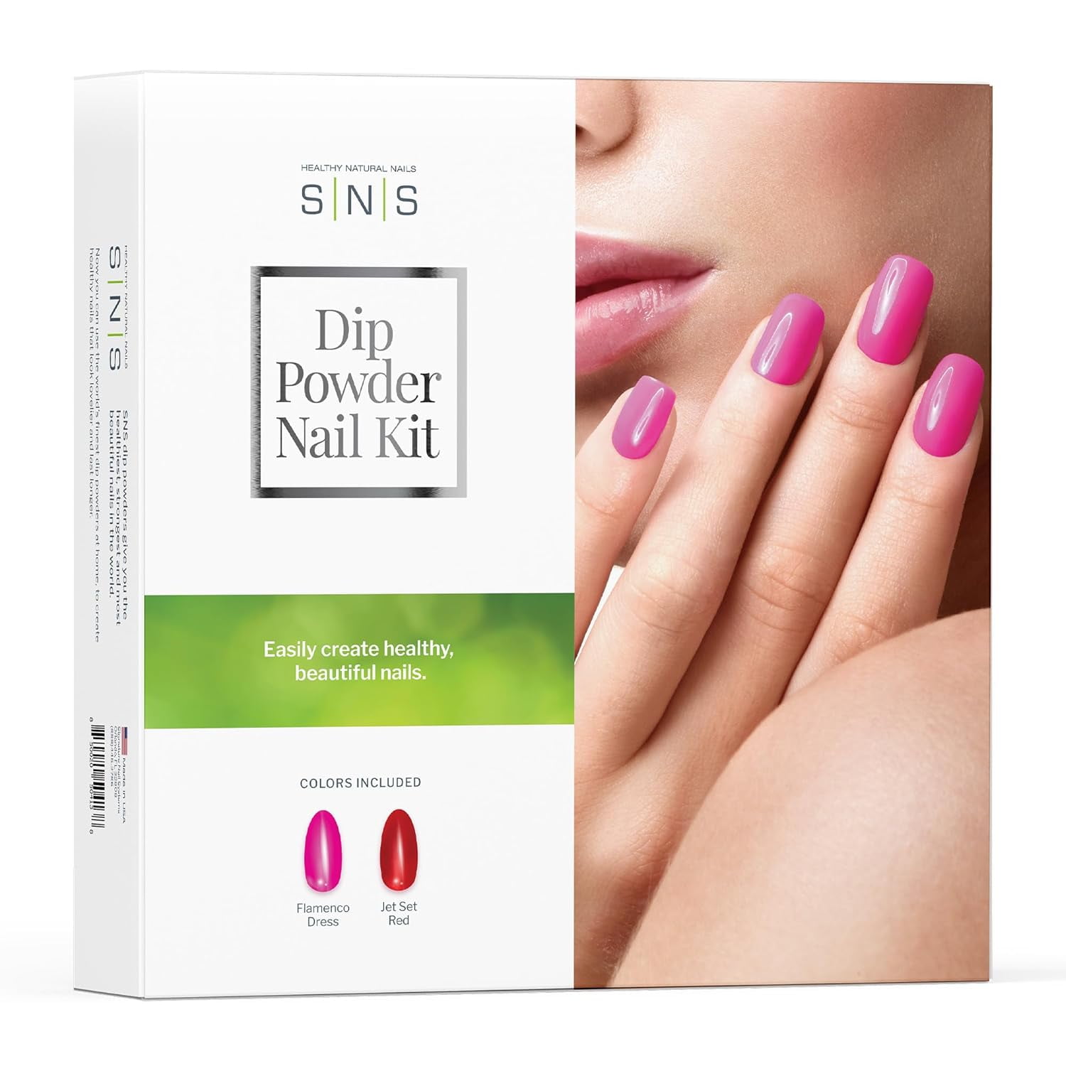 Dip Powder Kit Starter (Hot & Red) - Long-Lasting Colors for Stronger ...