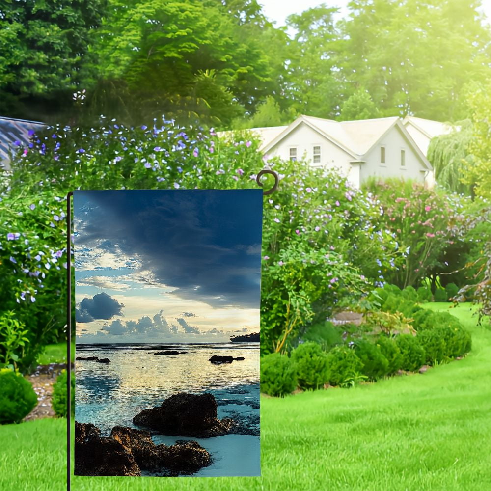 Diploma Cap Congrats Grad House Flag 28x40 Inch Burlap Vertical Double ...