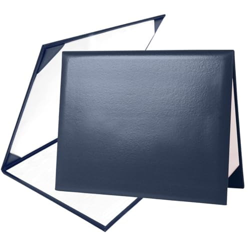 Diploma Cover 8.5” x11” Diploma Holder of Graduation Leatherette Padded ...