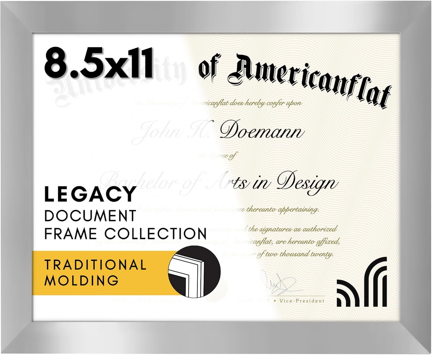 Diploma Frame with Shatter-Resistant Glass - Document Frames with ...