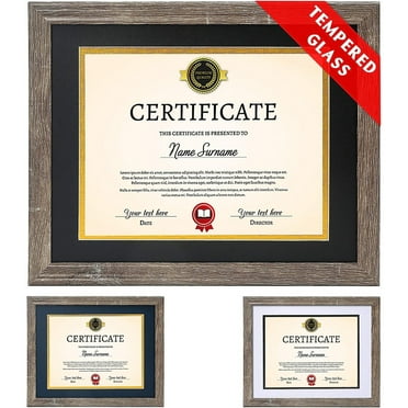 8.5 x 11 Picture Frame Set of 4, Silver Glass Photo Frames 8.5x11 for ...