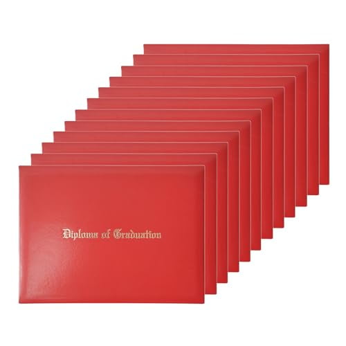 Diploma Holder Diploma Covers 8.5”x11” Imprinted “Diploma of Graduation ...