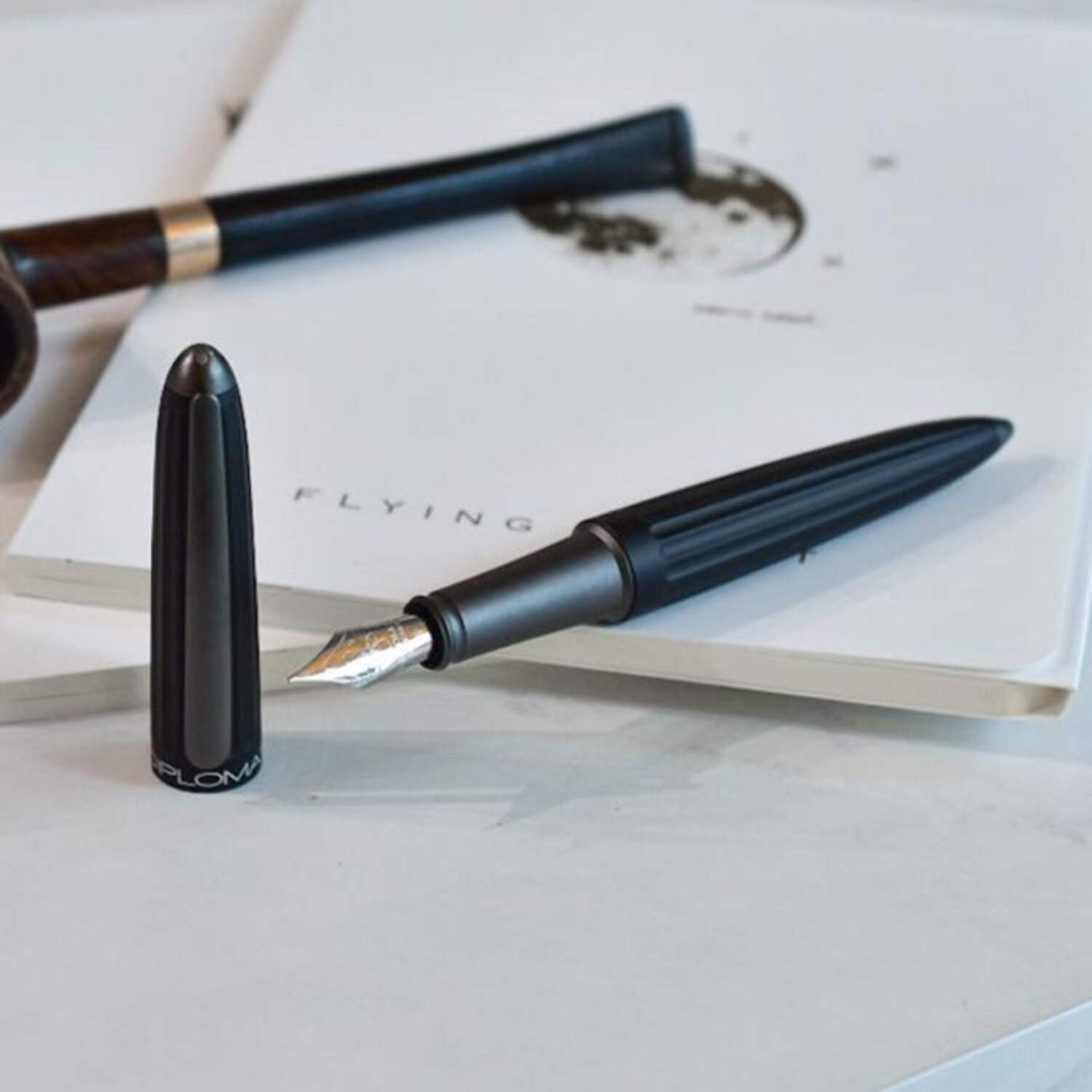 Diplomat Aero Fountain Pen - Black - Walmart.com