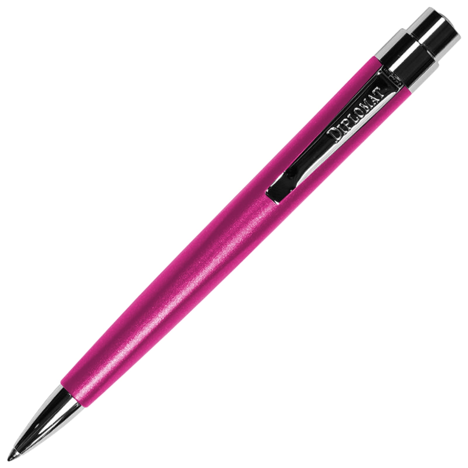 Diplomat Magnum Hot Pink Ballpoint Pen (Black Ink, Medium Tip Refill ...
