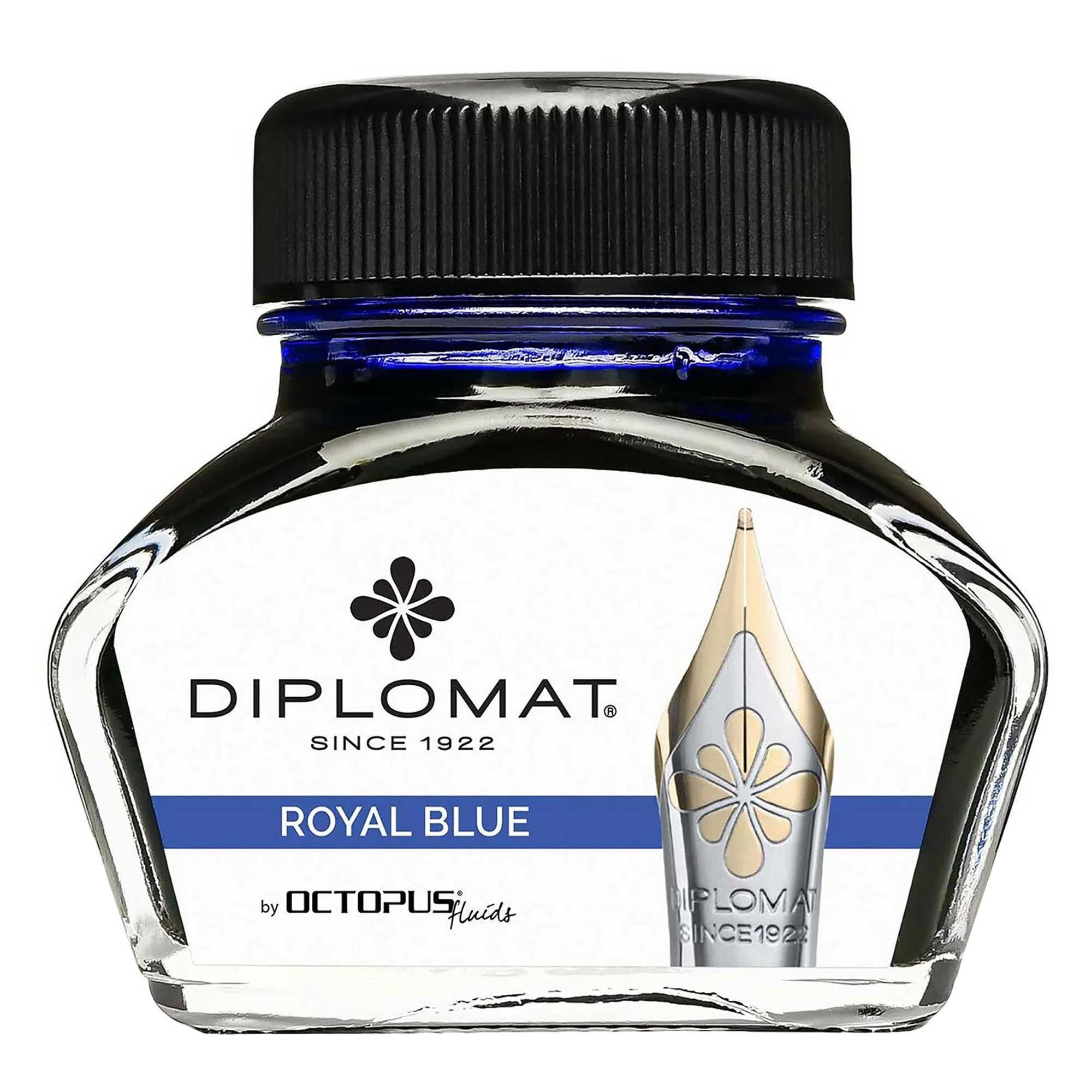 Diplomat Ink Bottle - Royal Blue - Walmart.com