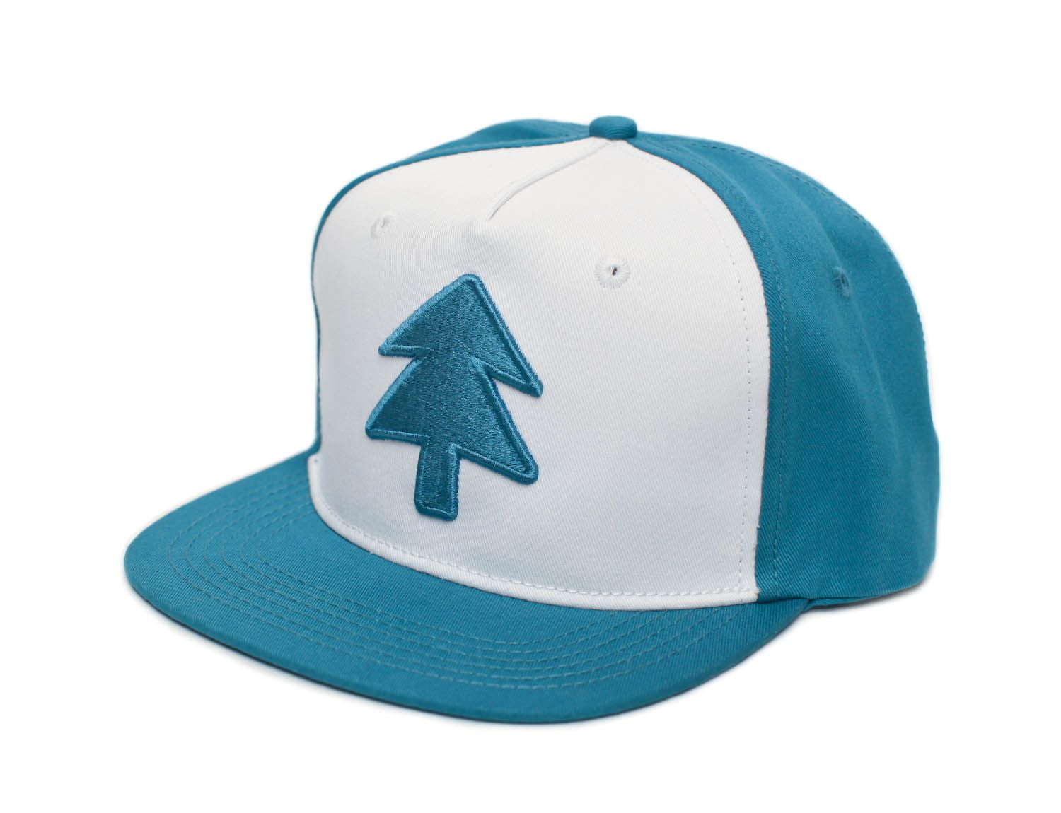 Dipper Aqua Pine Falls Flat Hat Embroidered Unisex- Adult Gravity Cap ...