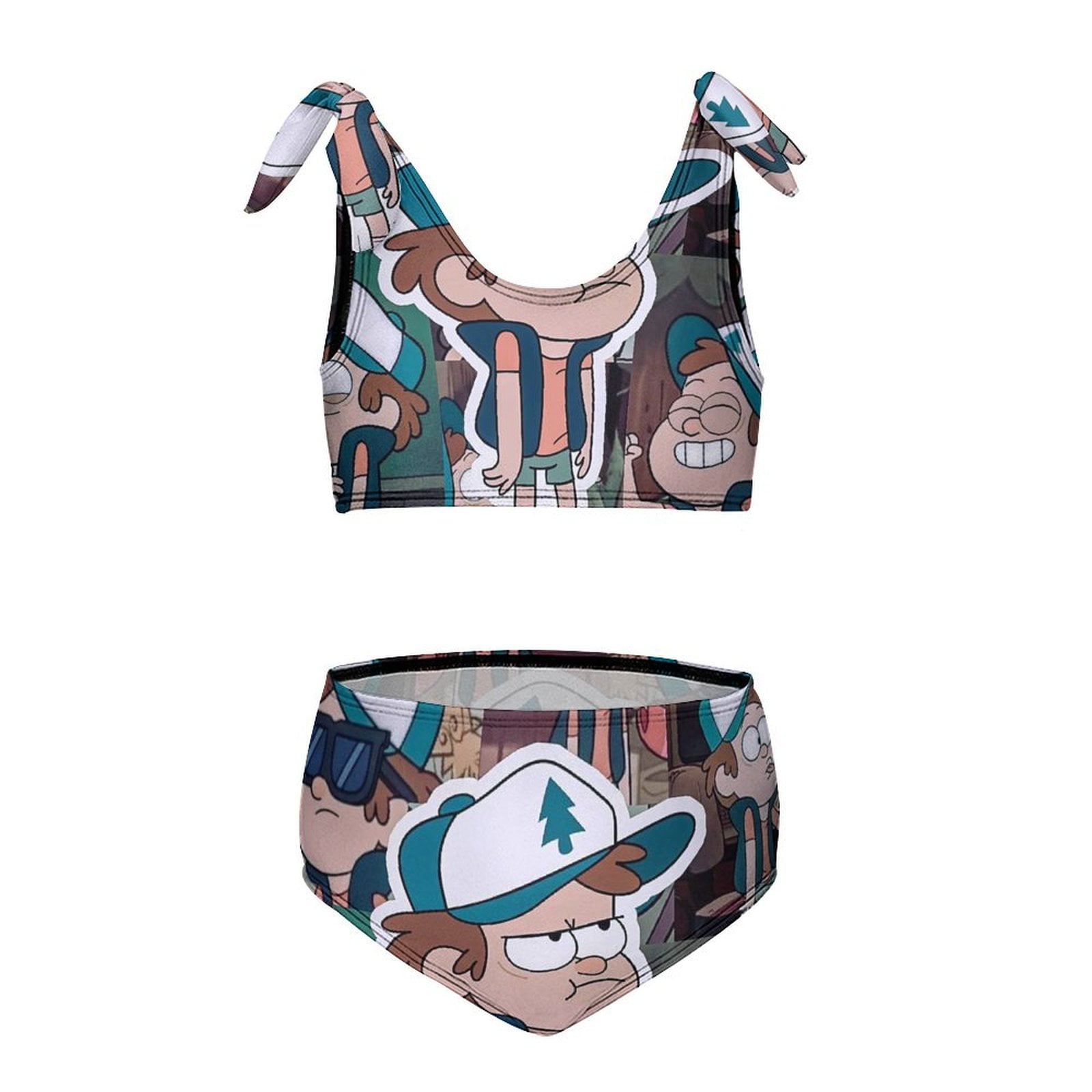 Dipper Gravity Falls Girls Swimsuits Set 2pcs Summer Holiday Bathing ...