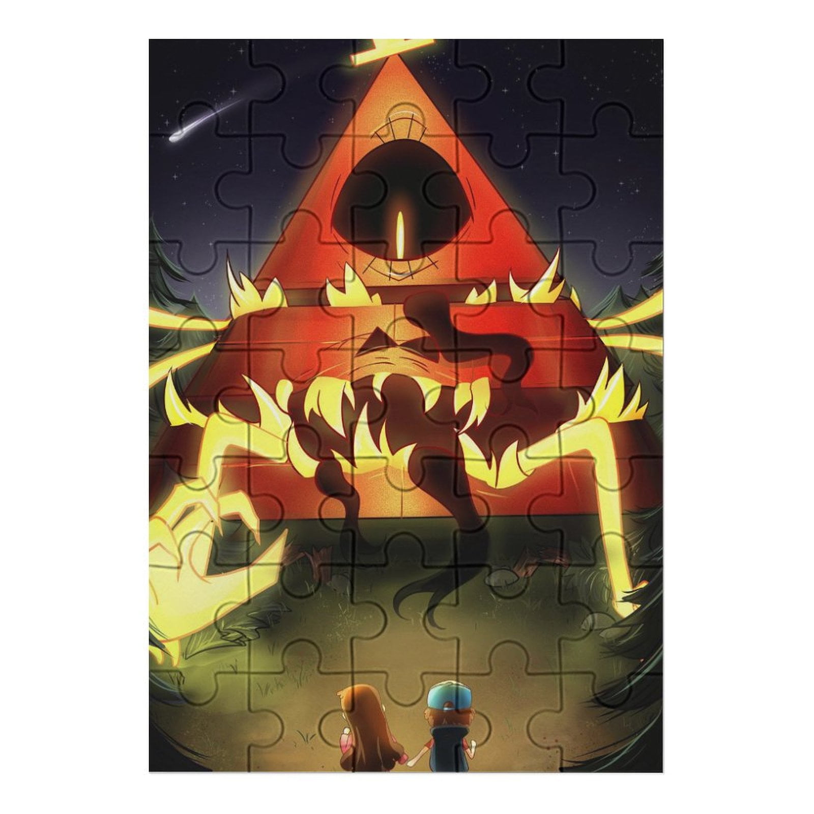 Dipper Mabel Gravity Falls Bill Cipher Jigsaw Puzzles Interlocking ...