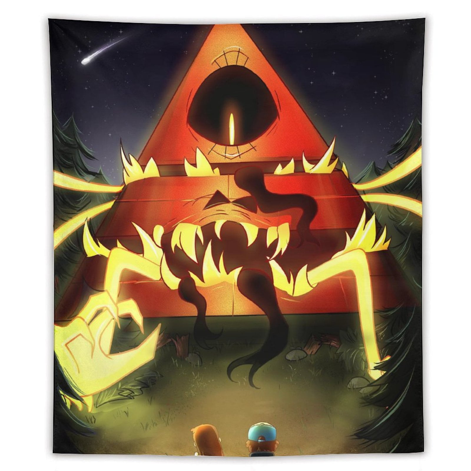 Dipper Mabel Gravity Falls Bill Cipher Tapestry Luxury Wall Hanging Tapestries Decor Aisle Mural ...