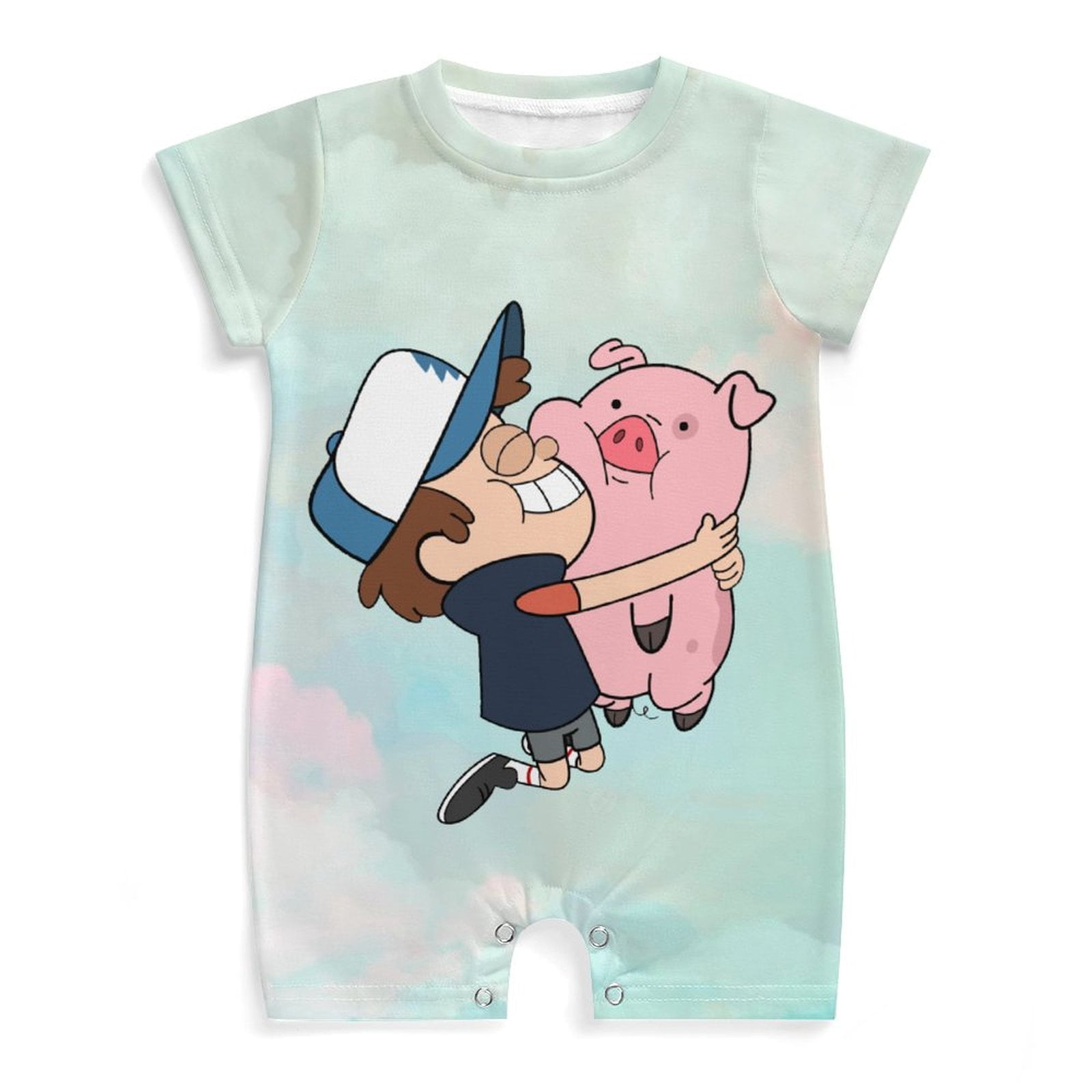 Dipper Waddles Gravity Falls Baby Romper Jumpsuit Summer Short Sleeve ...