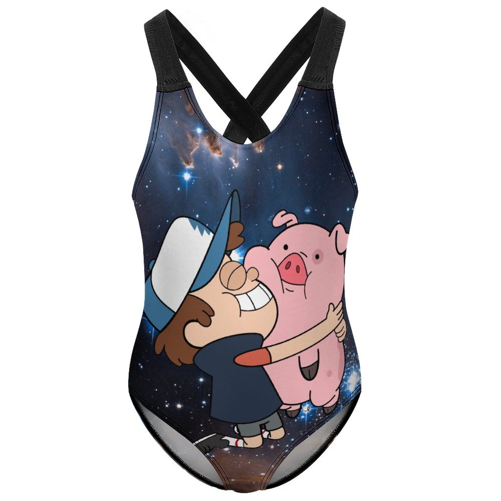 Dipper Waddles Gravity Falls Children's One-piece Swimsuit Summer Girl ...