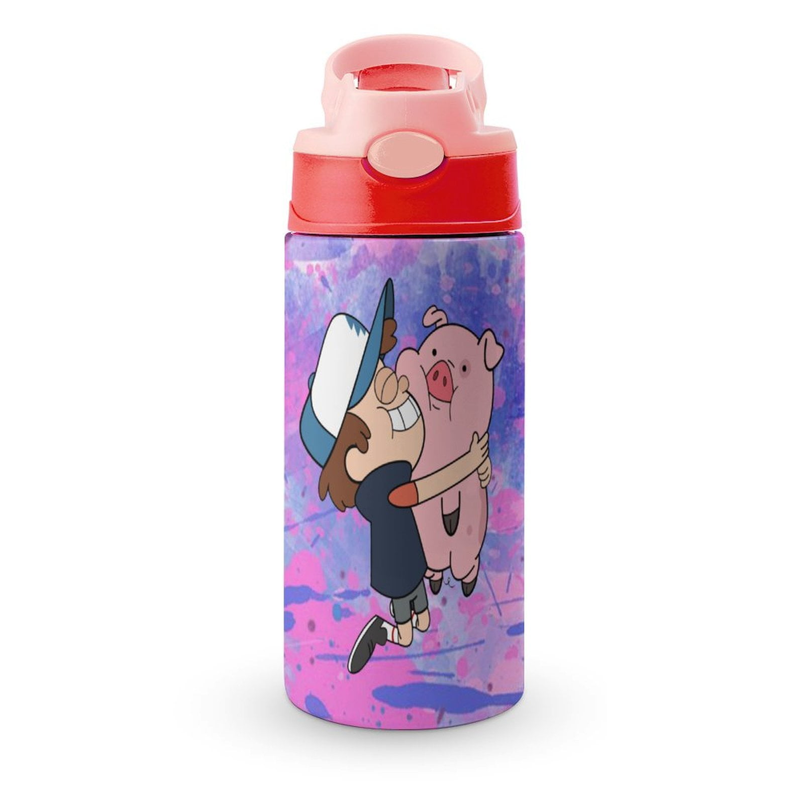 Dipper Waddles Gravity Falls Kid's Insulated Water Bottle With Straw ...