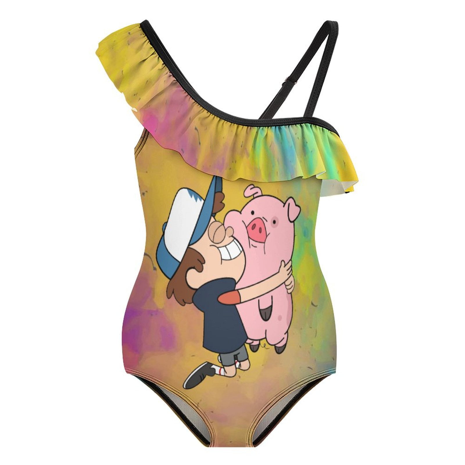 Dipper Waddles Gravity Falls Kids Swimsuit Swimwear Adjustable One ...
