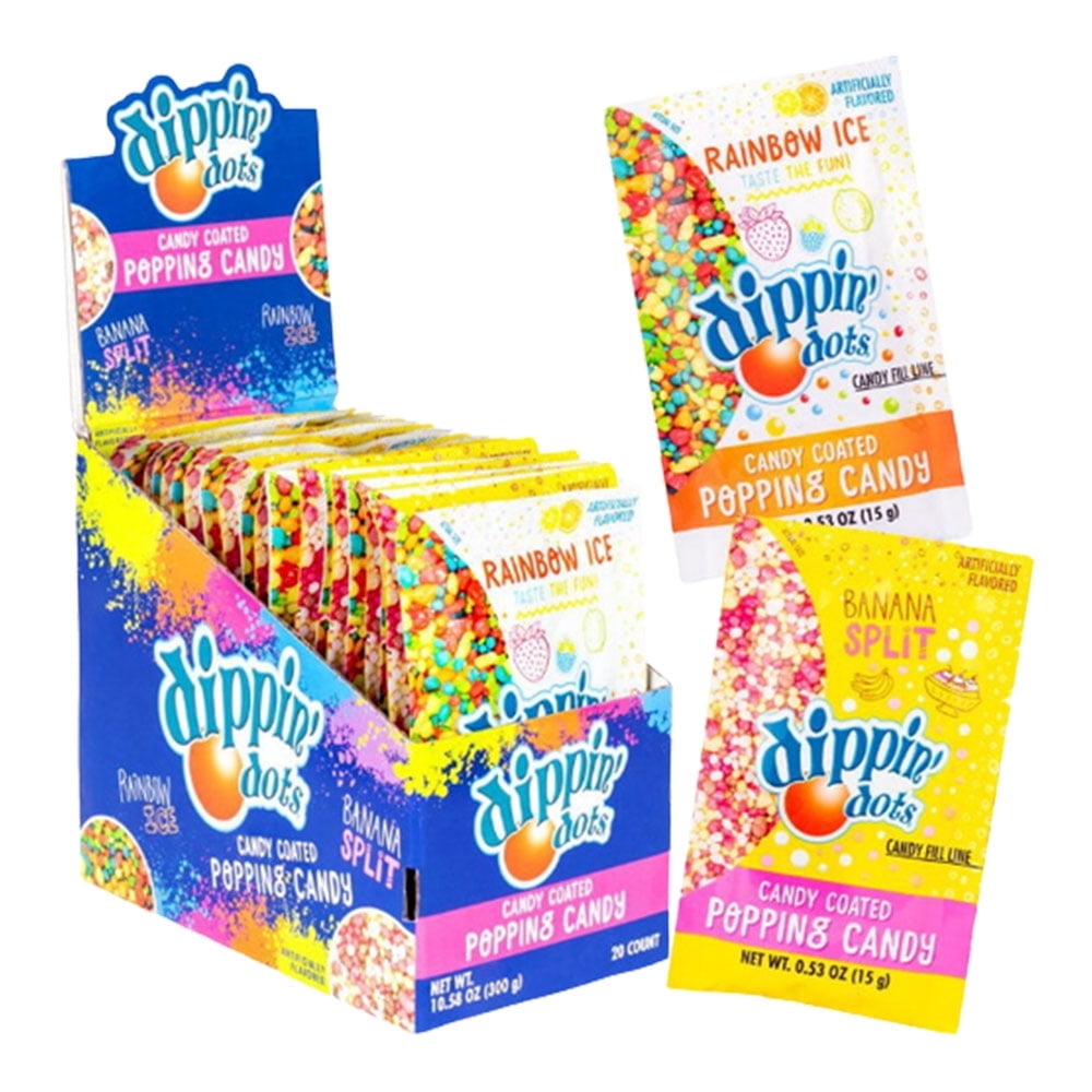 Dippin' DOTS Candy Coated Popping Candy 0.53 Oz. Pack of 20 - Walmart.com