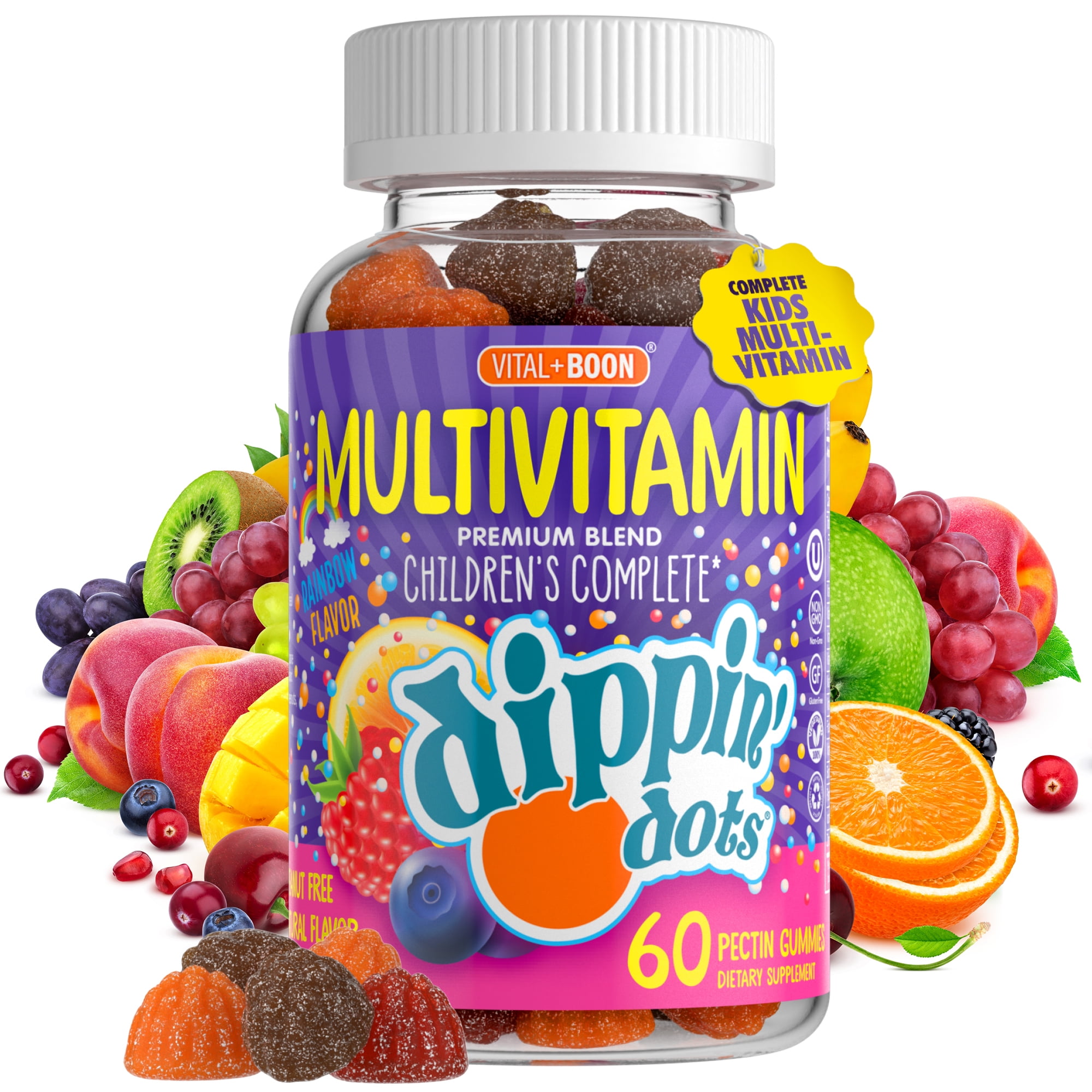 Dippin' Dots - Multivitamin Gummies for Kids (60 Count) - Walmart.com