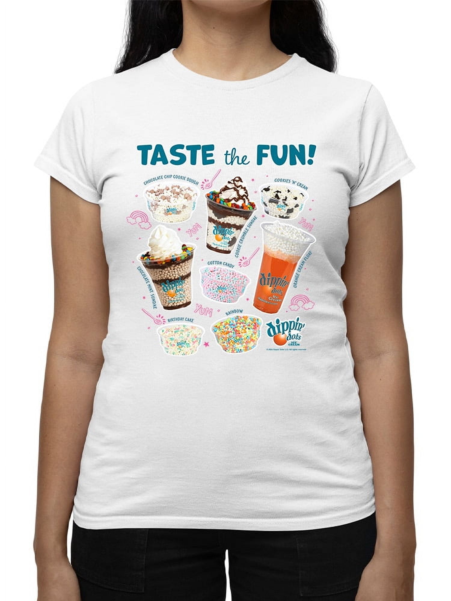 Dippin' Dots Variety Tee - Ice Cream Flavors Graphic Women's T-shirt ...