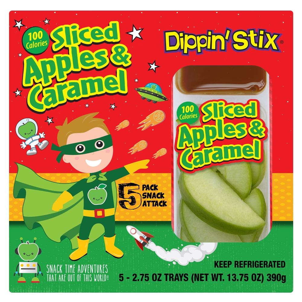 Dippin' Stix Apples & Caramel Snack Packs, 2.75 oz, 5 Count - Walmart.com