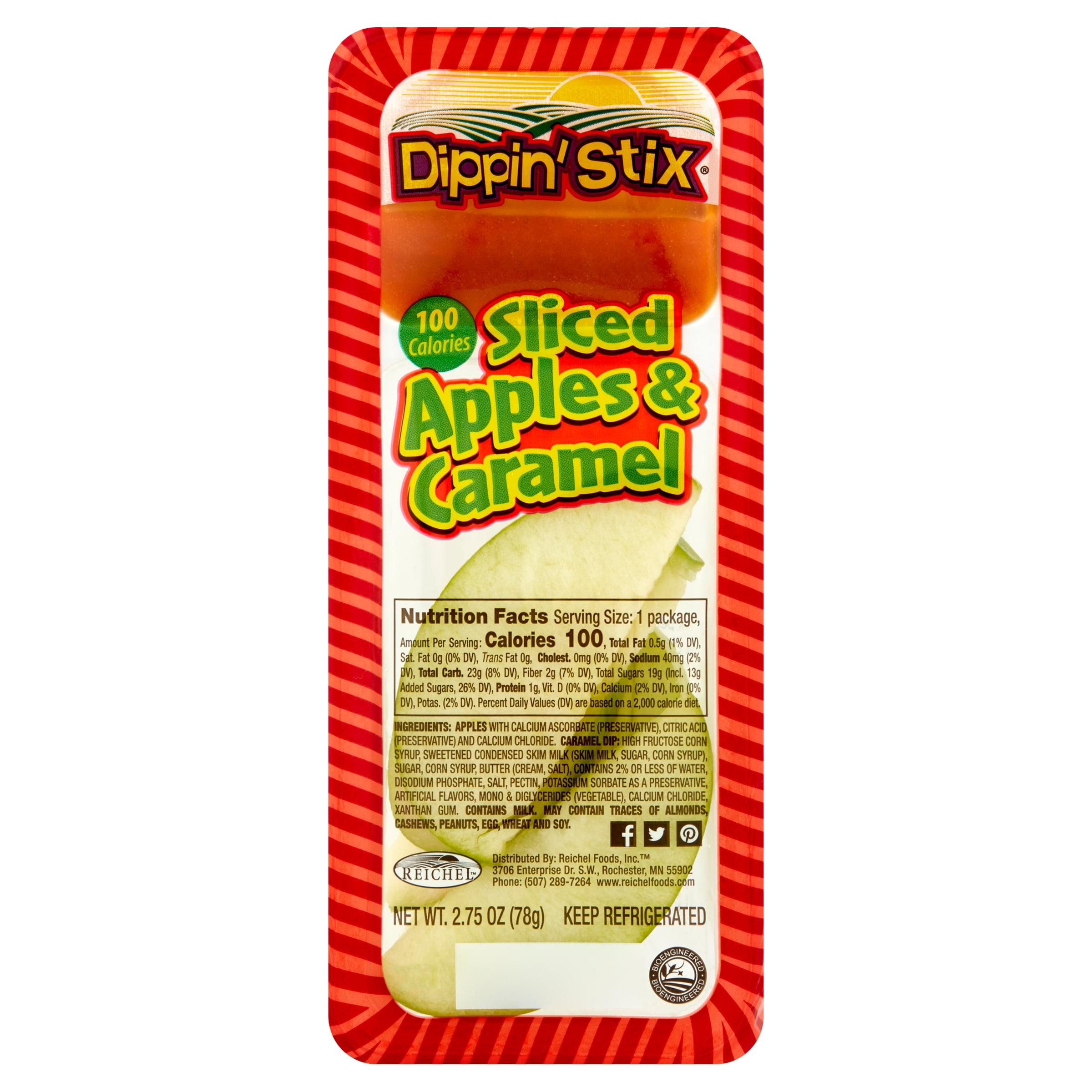 Dippin' Stix Sliced Apples & Caramel, 2.75 oz - Walmart.com