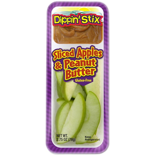 Dippin' Stix Sliced Apples & Peanut Butter, 2.75 oz - Walmart.com
