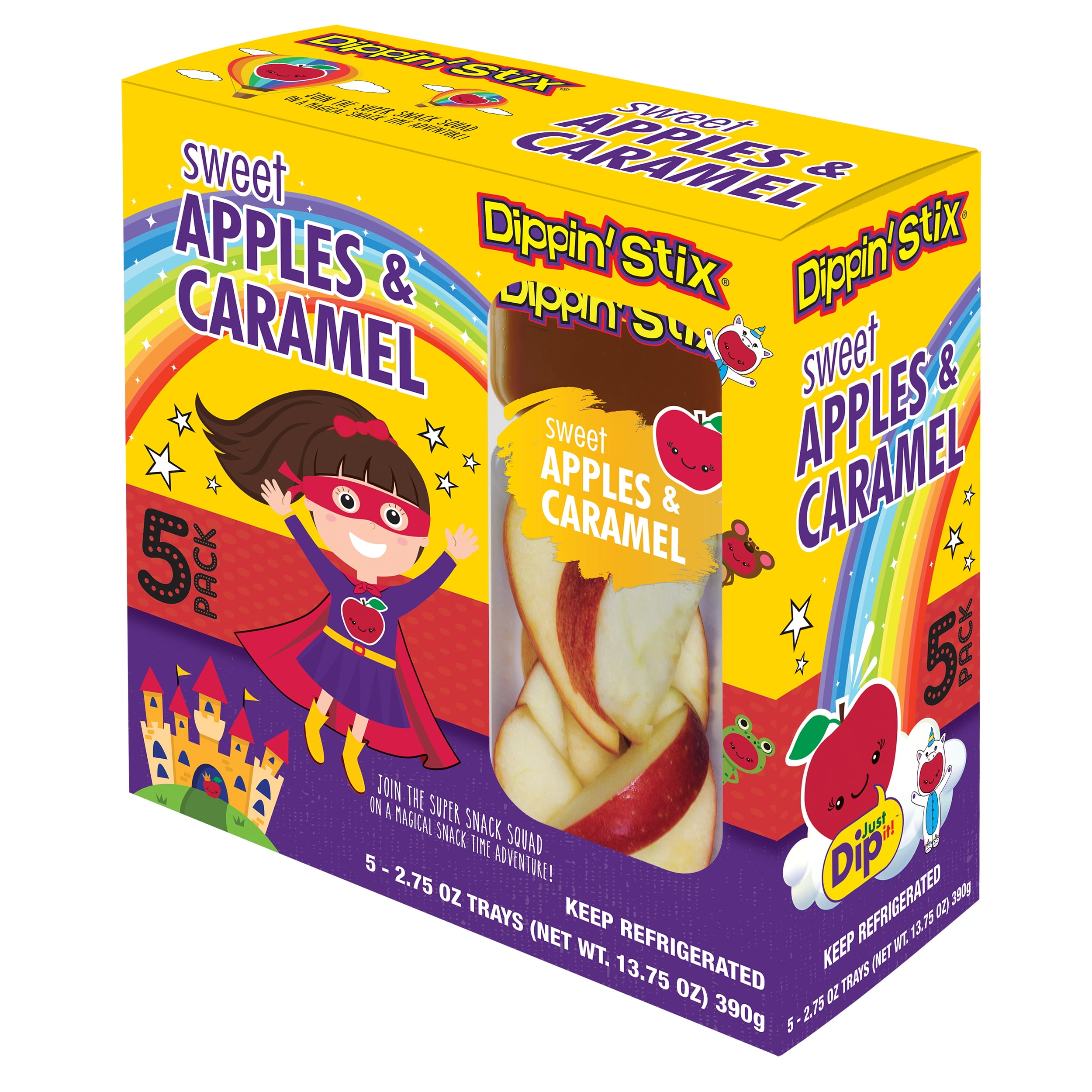 Dippin' Stix Sweet Apples & Caramel, 2.75 oz, 5 Count - Walmart.com