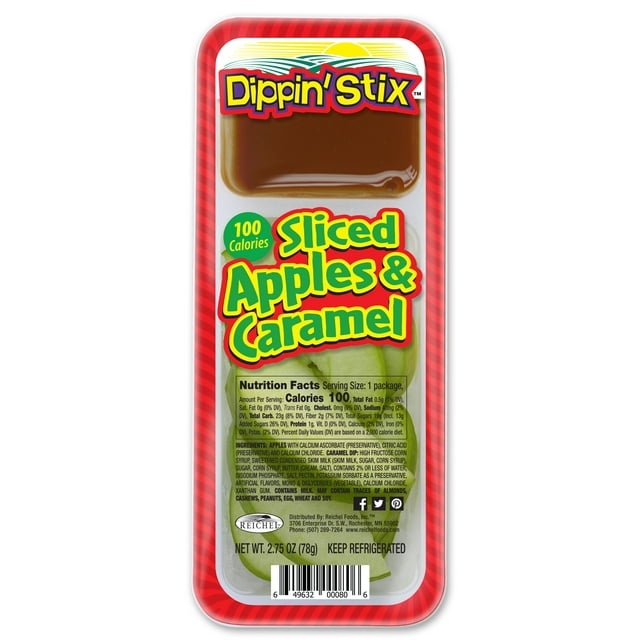 Dippin' Stix Tart Apples & Caramel Snack Packs, 2.75 oz - Walmart.com
