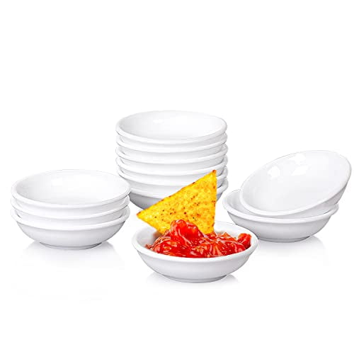 Dipping Bowls Sets of 12 1.2 Oz Porcelain Dip Soy Sauce Dishes & Bowl ...