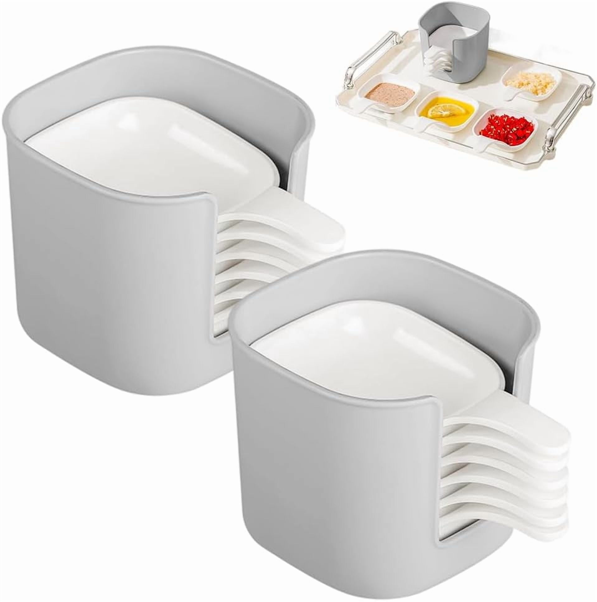 Dipping Sauce Plate And Holder Set, Dipping Sauce Plate Set, Vinegar ...