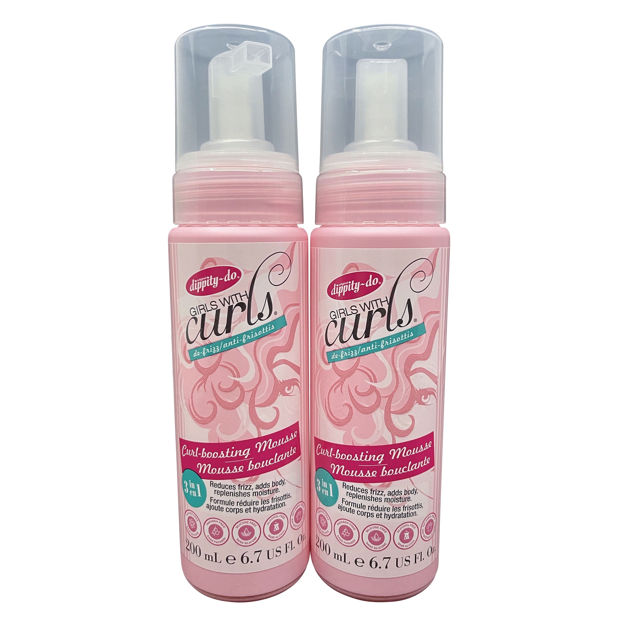 Dippity-do Girls with Curls Enhancing Mousse 6.7 Oz (Pack of 2 ...