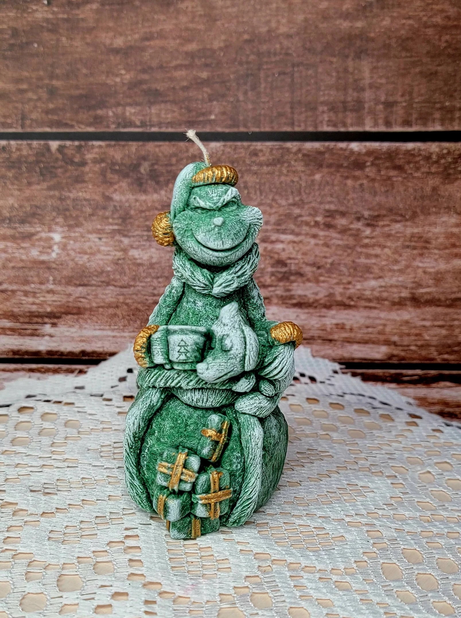 Diprana Christmas Grinch Candle, Grinch Candle Christmas Decor ...