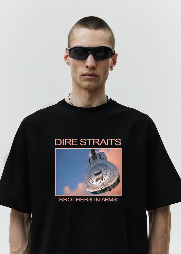 Dire Straits Brothers In Arms T-Shirt Mark Knopfler Rock, for men ...