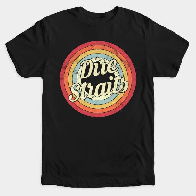Dire Straits Retro 60s 70s Style Shirt Mark Knopfler David Knopfler ...