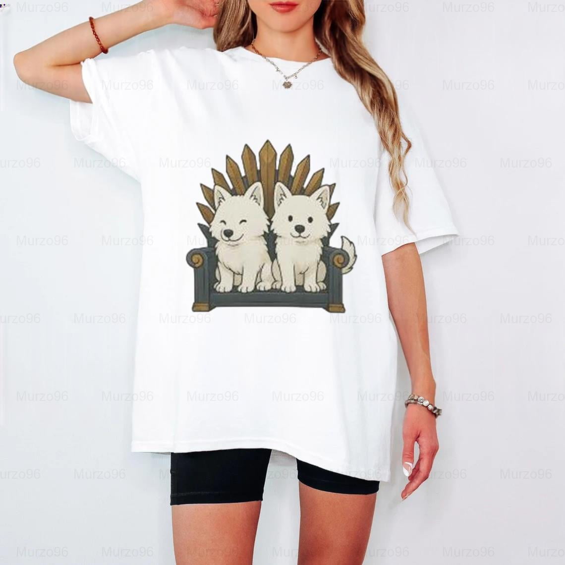 Dire Wolf Pups De-Extinction T-Shirt Epic Comeback Fantasy Art, for men ...