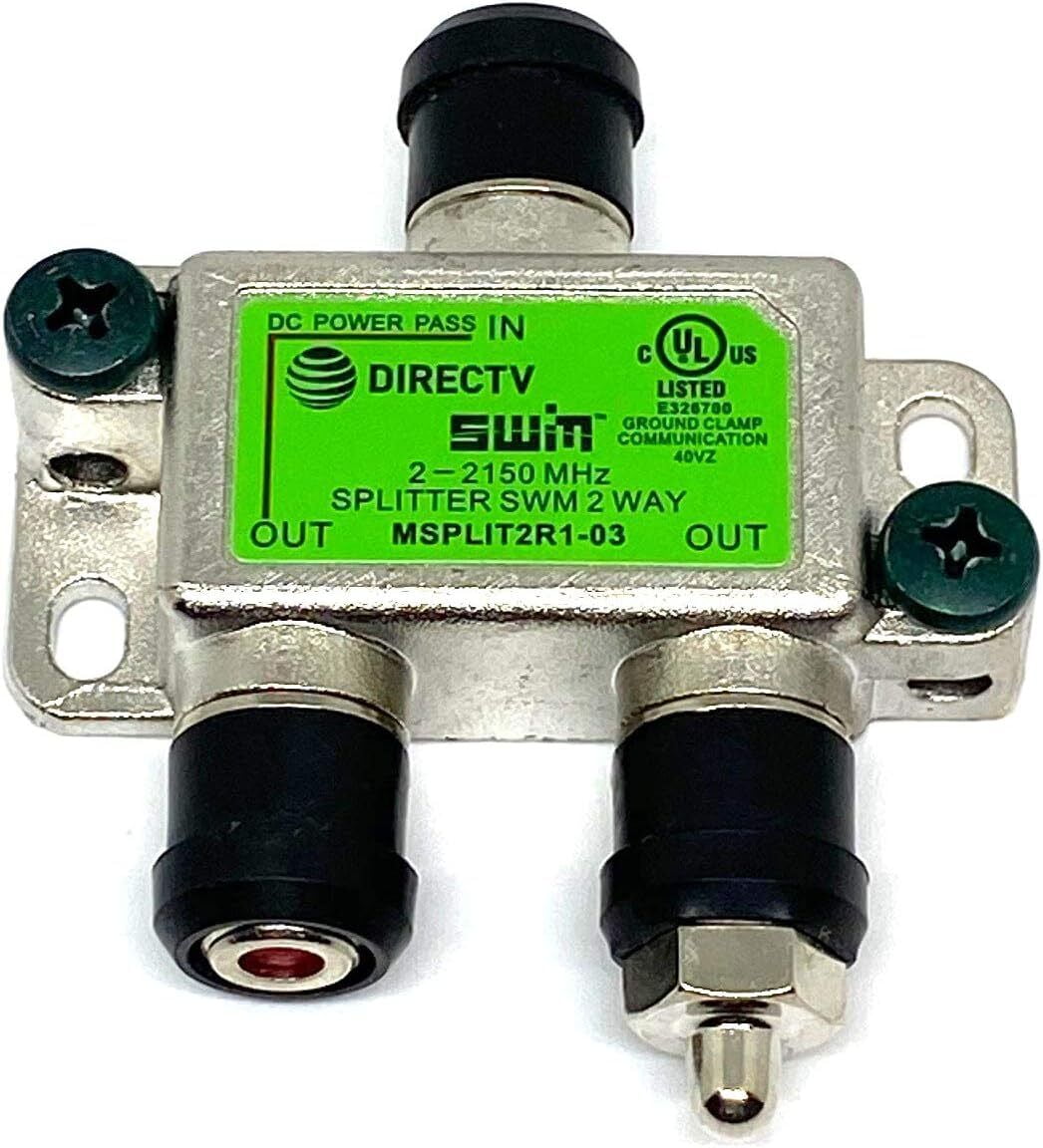 DirecTV SWM 2-Way 2-2150 MHz MSPLIT2R0 2-Way Splitter - Walmart.com