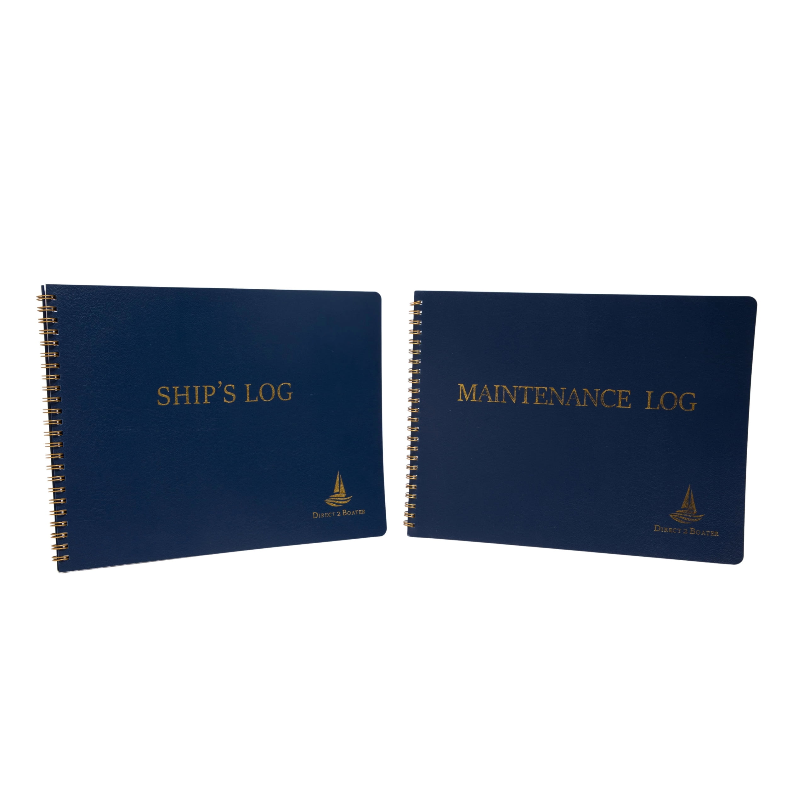 Direct 2 Boater Blue Spiral Bound Ship's Maintenance Logs w/ Flexible ...