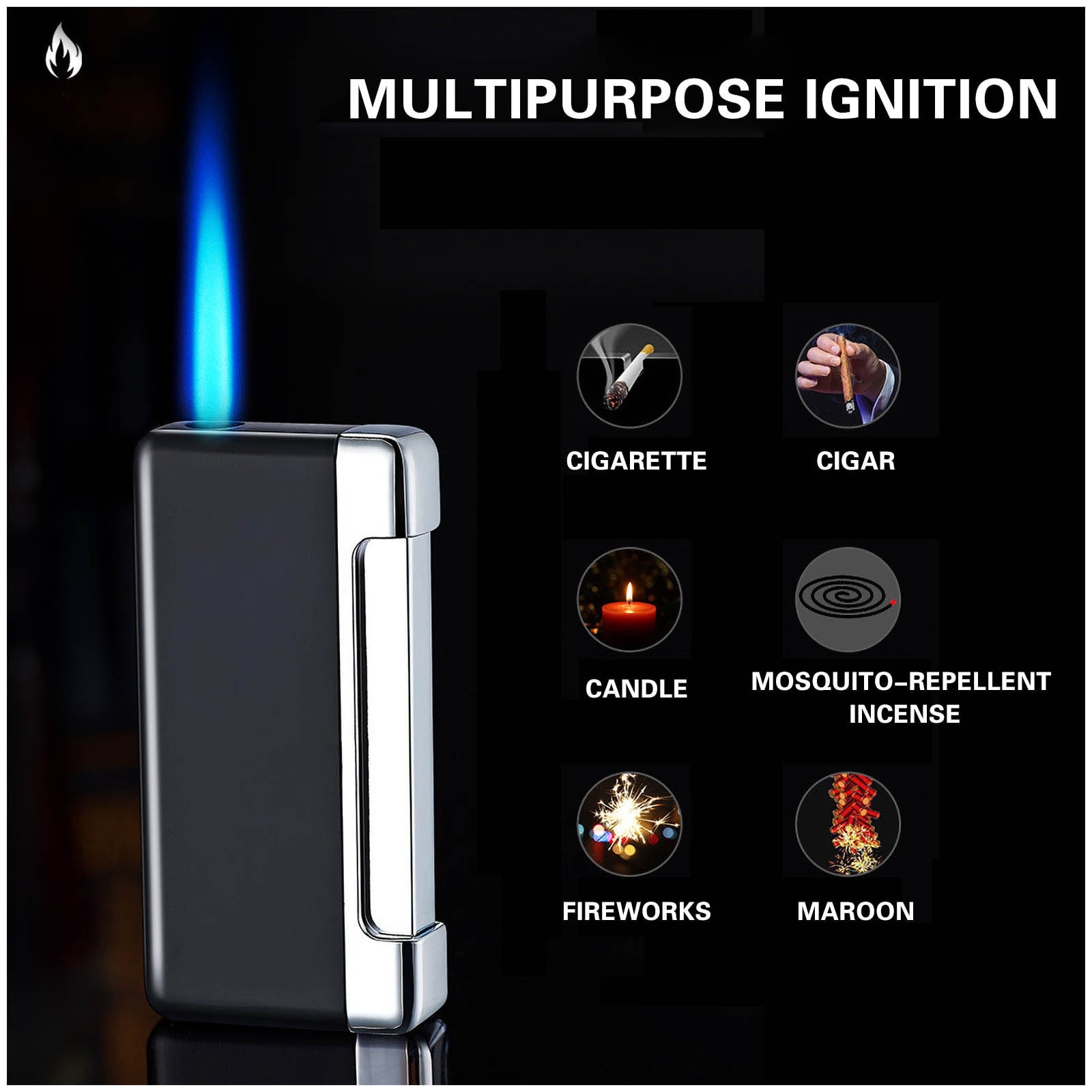 Direct Blue Flame Windproof Lighter Metal Blue Flame Windproof ...