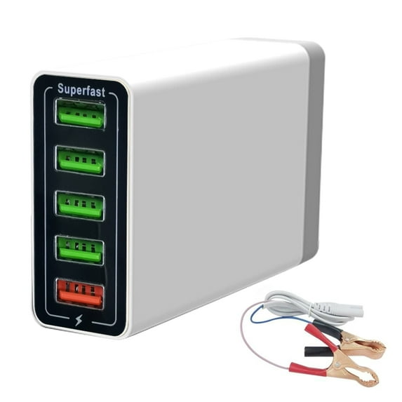 Direct Current 12V 24V to USB Bucking Conversion Charging 5 Port ...