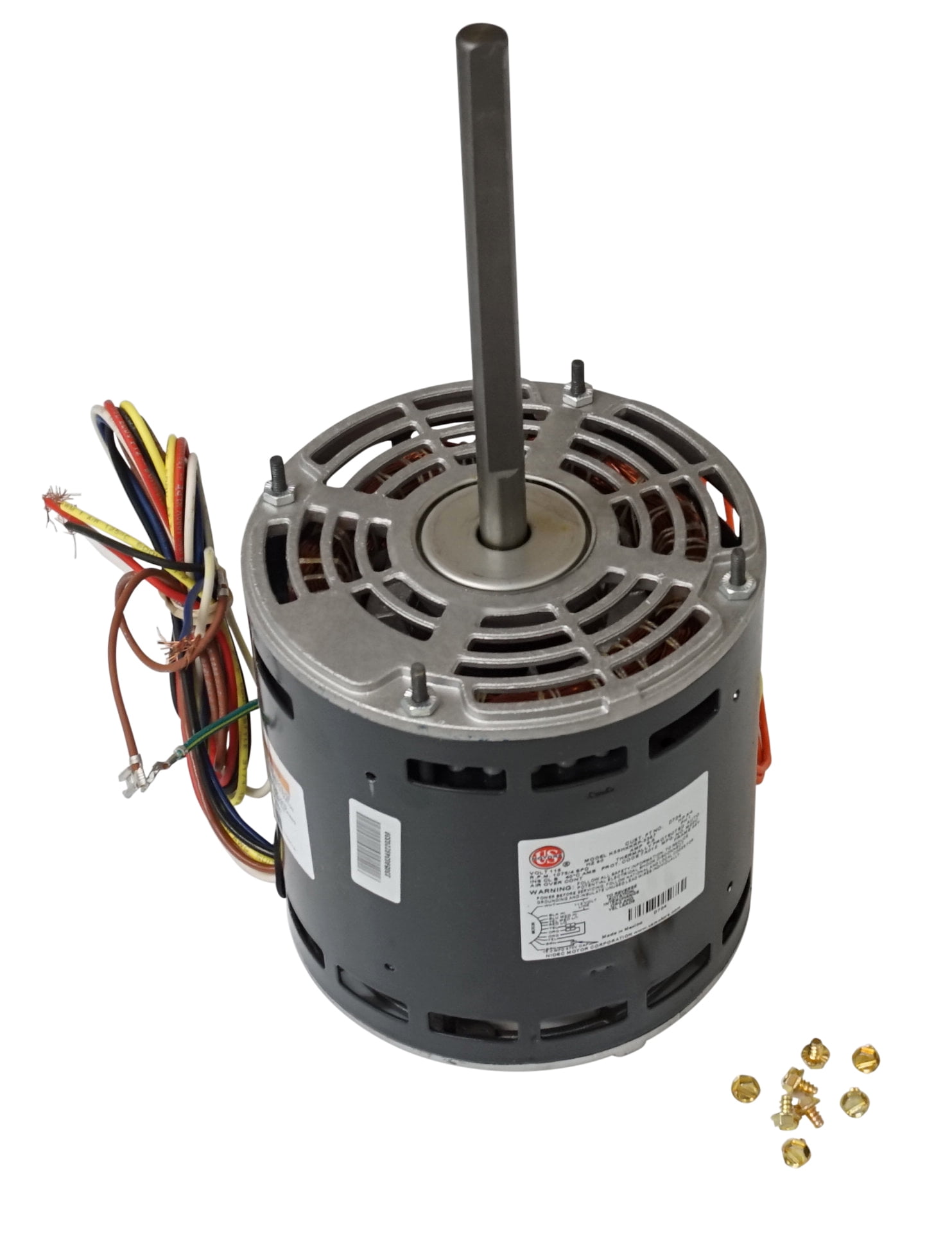 Direct Drive Motor, HP 3/4", 115V, 1075 RPM, Reversible, 4-Speed, D724 ...