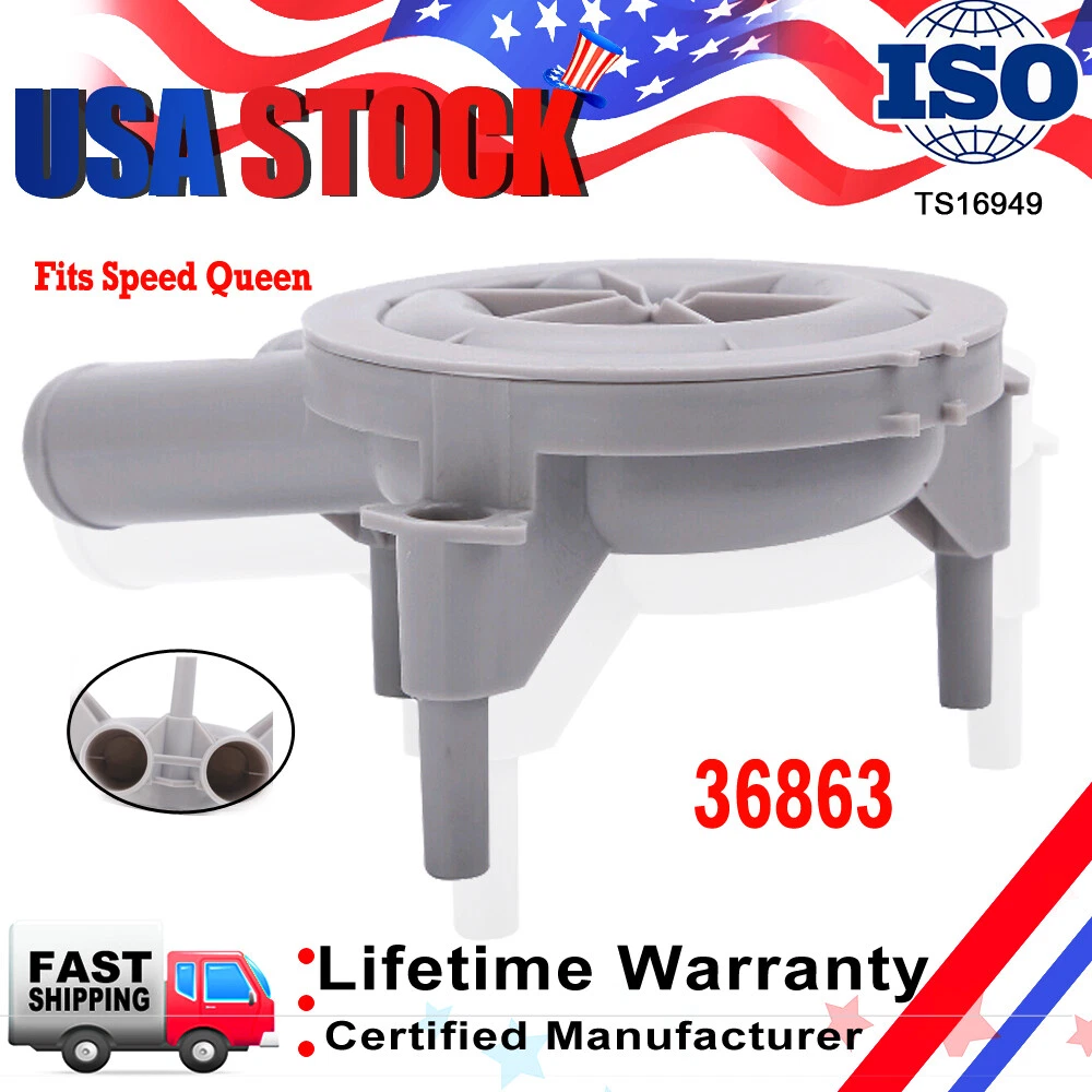 Direct Drive Washing Water Pump Fits Speed Queen 201566P 36863 27001233 ...