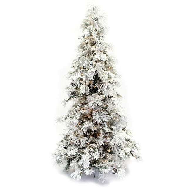 Direct Export 9' High Frosted Artificial Long Needle Pine Christmas ...