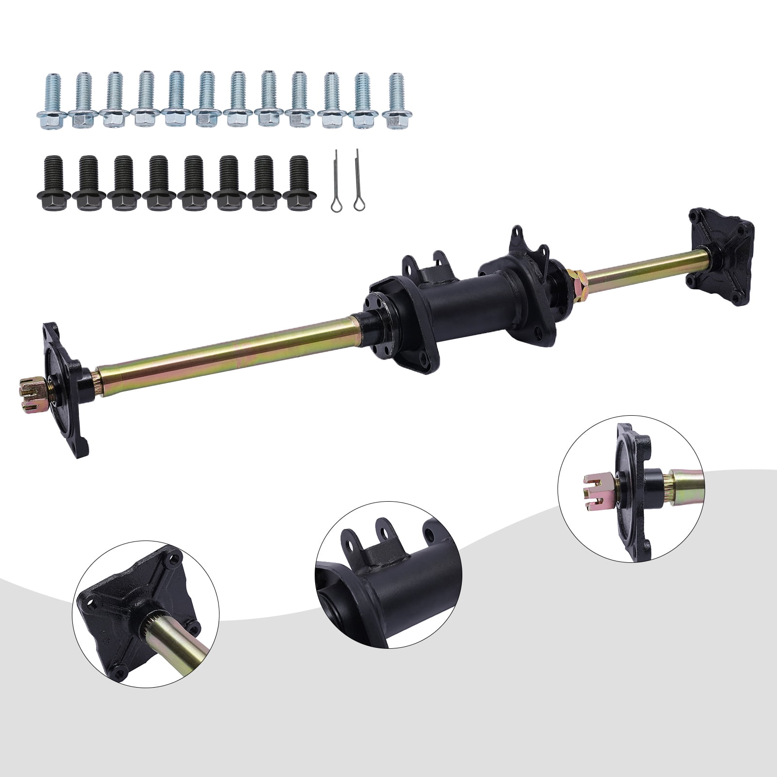 Direct Fit 32-inch Rear Axle for 110/150/200cc ATV, Quad Bike, Go Kart ...