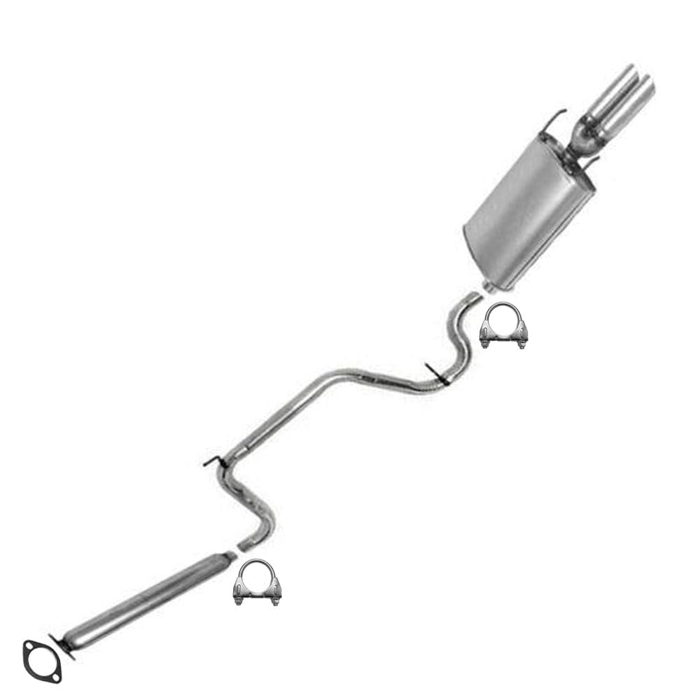 Stainless Steel Cat-Back Exhaust System Kit Compatible with 1997–2004 ...
