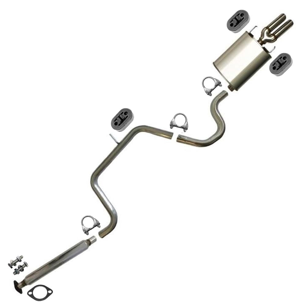 Northeastern Exhaust Resonator, Intermediate Pipe & Rear Muffler with ...