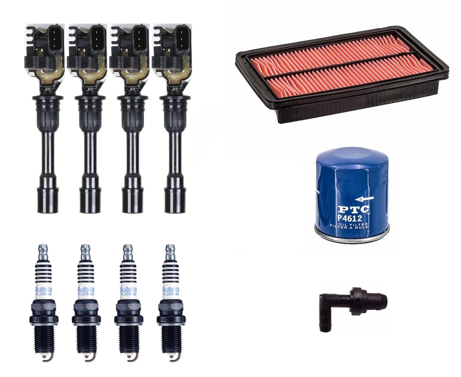 Direct Ignition Coils Spark Plugs Filters Tune Up for 01-03 Mazda ...