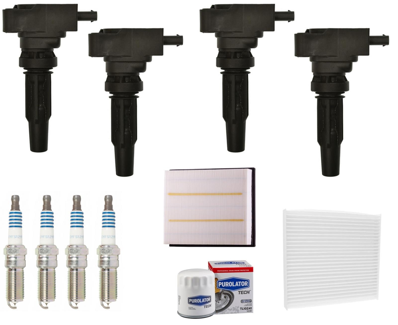 Direct Ignition Coils Spark Plugs Tune Up Kit For Ford Ranger 2019-2022 ...