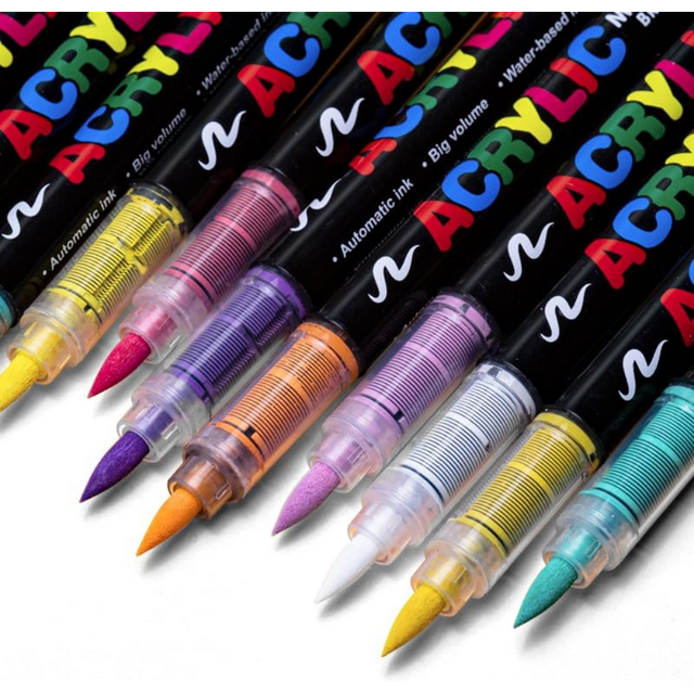 Direct Liquid Soft Head Acrylic Marker Pens, Tooli Art Acrylic Paint ...