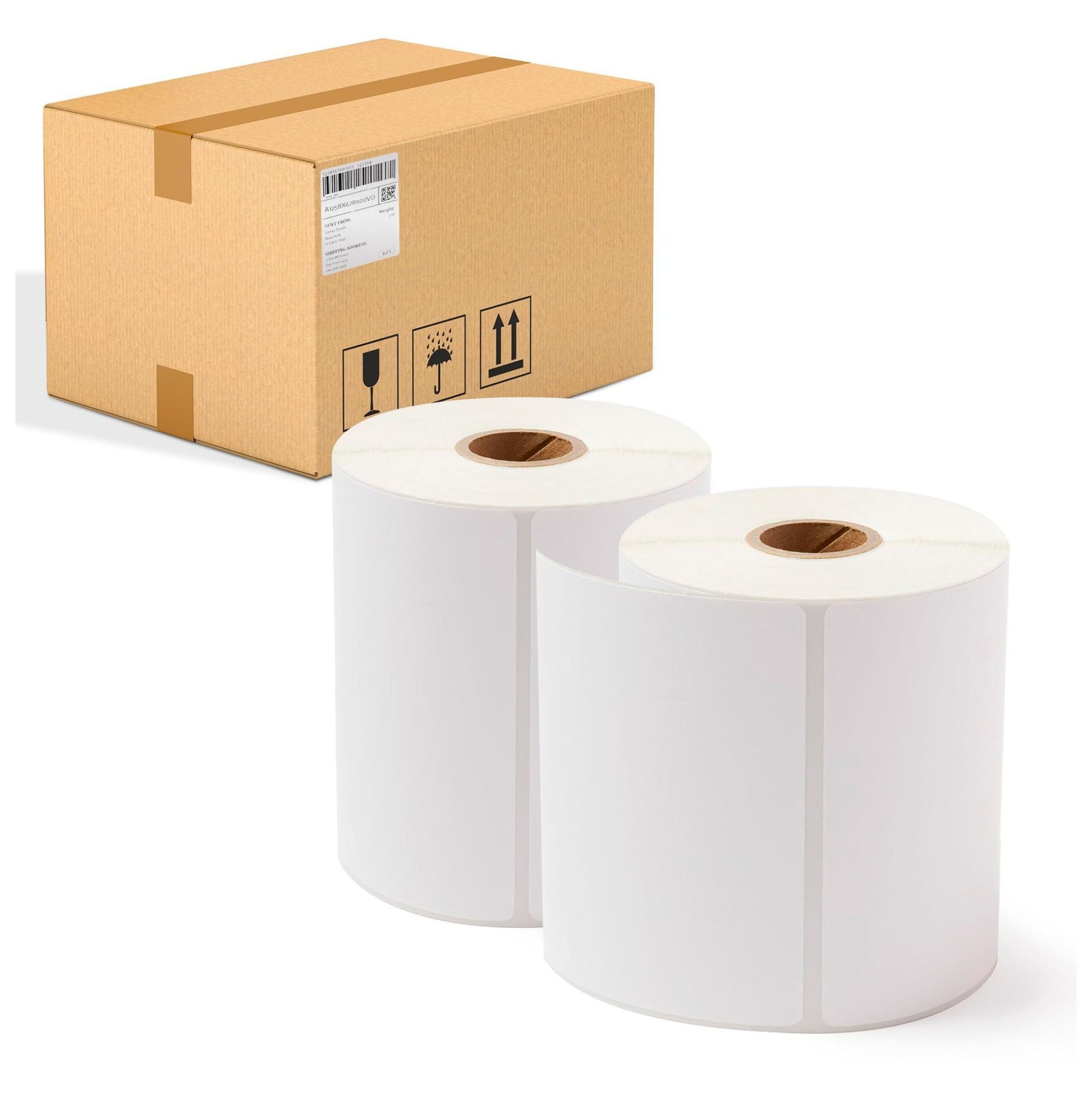 Direct Thermal Labels 3x2 Inch - 11500 Labels/Pack - Perforated Thermal ...