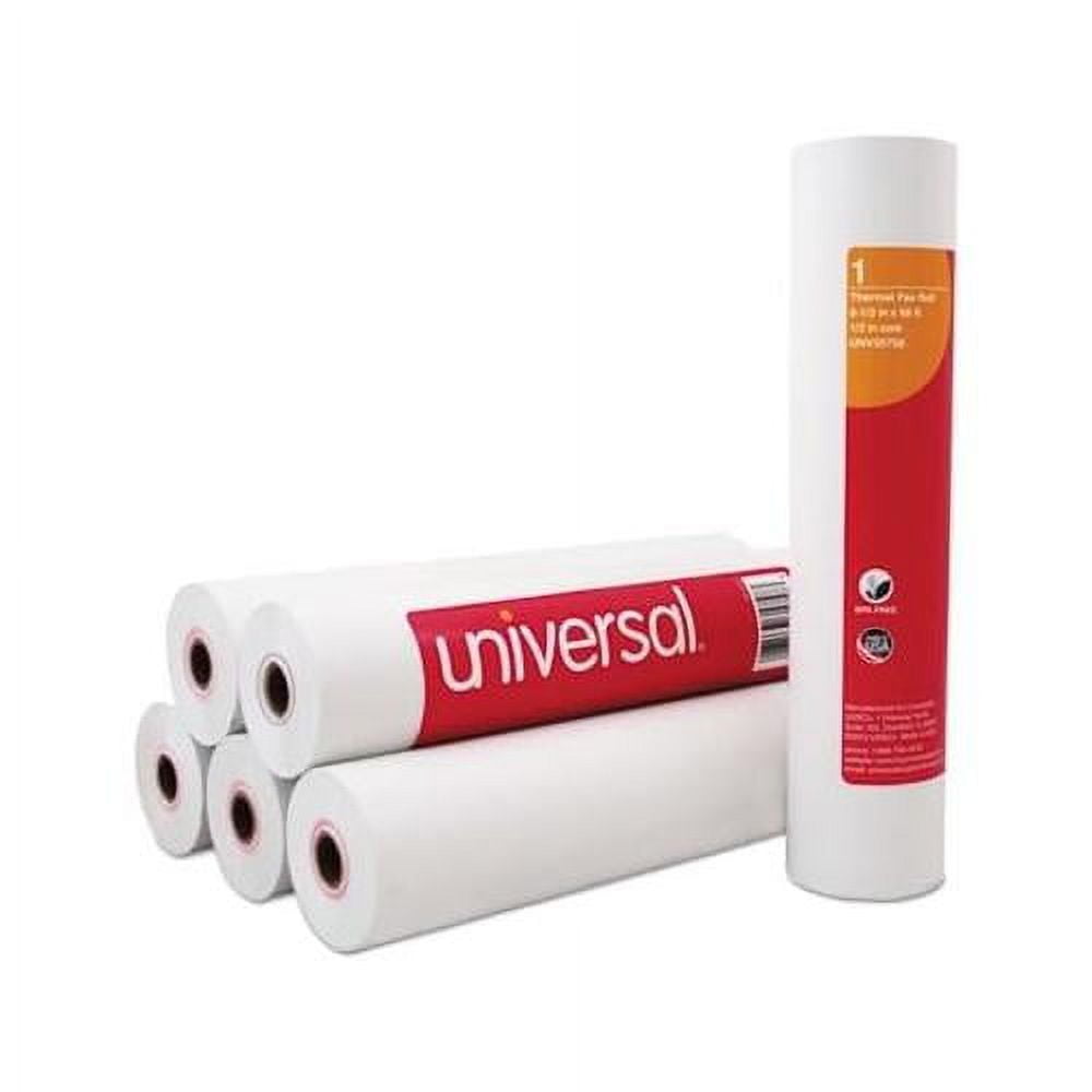 Direct Thermal Printing Fax Paper Rolls 0.5" 8.5" X 98Ft White 6/Pack ...