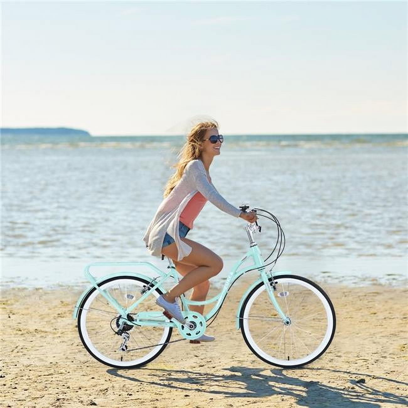 Direct Wicker 24 in. Women's Cruiser Bike 7 Speed with Perfect Fit ...