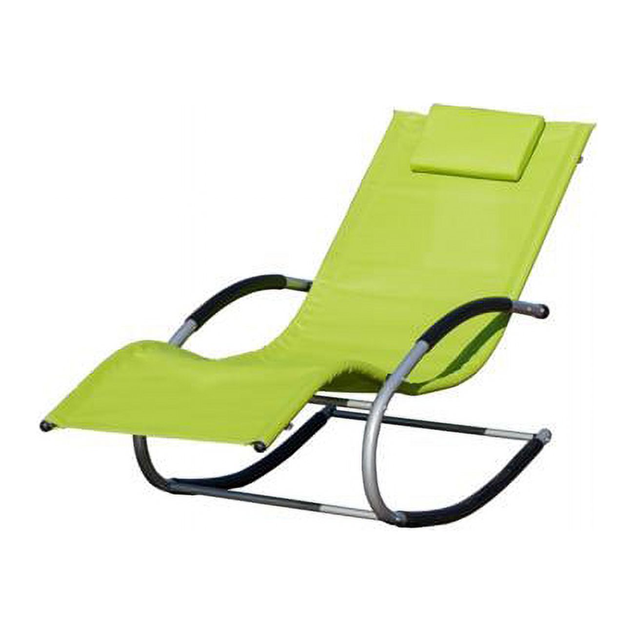 Direct Wicker Iron Rocking U-shaped Chair, Single Lounge Chair for ...