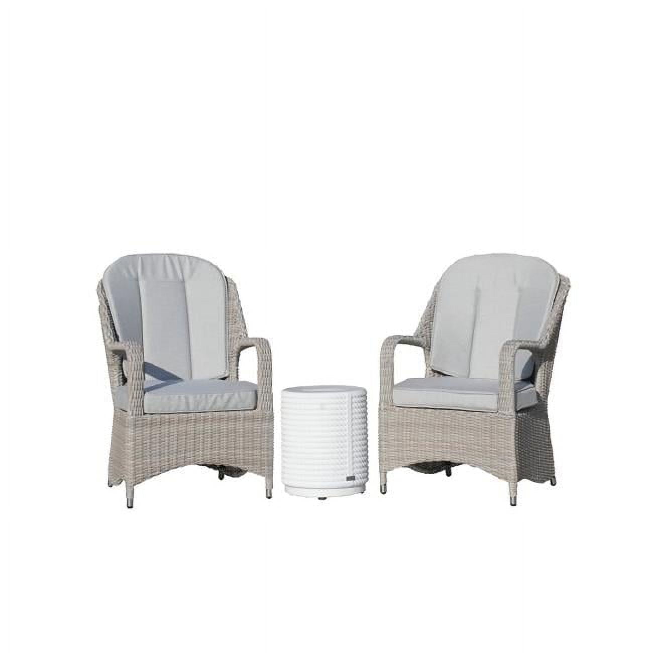 Direct Wicker PAS-009HL-2462ST-1 3-piece Patio Wicker Conversation Set ...
